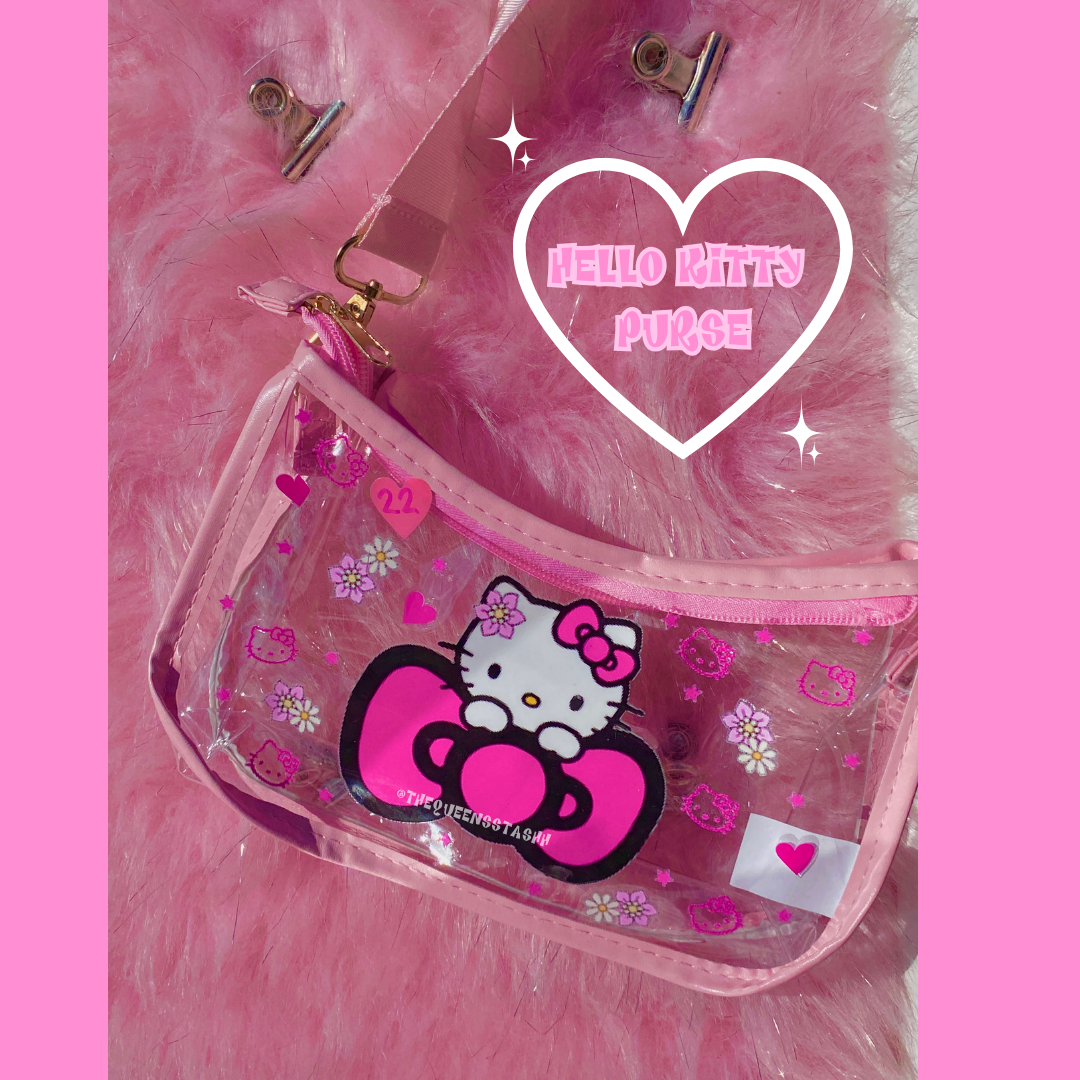 Hello kitty Pink Clear Purse – THE QUEENS STASH