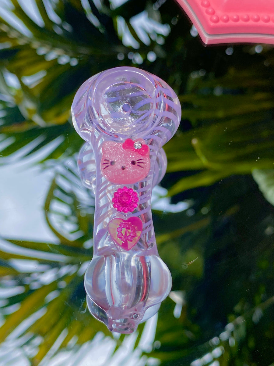 Pink Hello Kitty Heart Kawaii Mini Pipes – THE QUEENS STASH