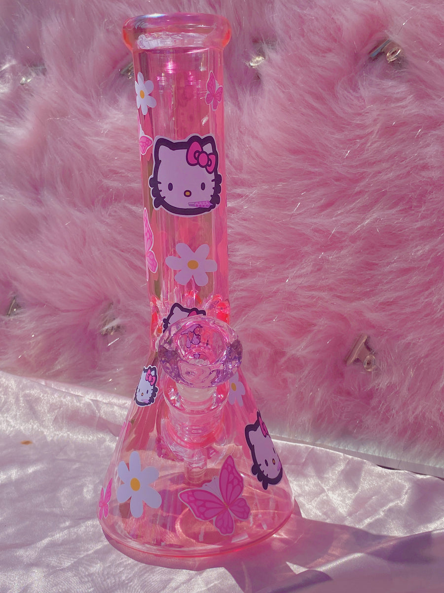 Pink Hello Kitty Daisy Bong (READY TO SHIP) – THE QUEENS STASH